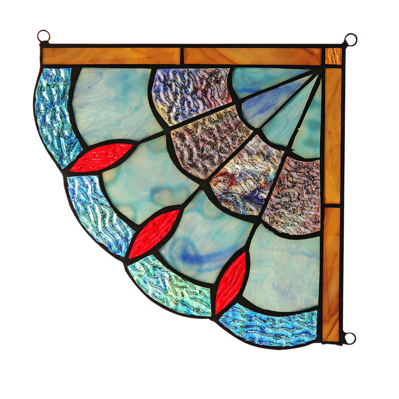 Astoria Grand Tiffany-Glass Window Panel & Reviews | Wayfair