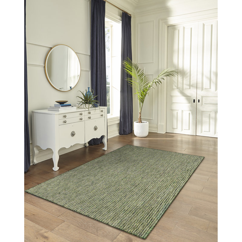 Sand & Stable Saldanha Machine Woven Green Indoor/Outdoor Rug & Reviews ...
