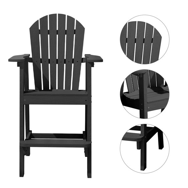Rosecliff Heights Tall Adirondack Chair Adirondack Barstools Balcony ...