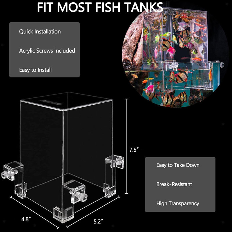 Tucker Murphy Pet™ Increase Fish Activity Area,Vacuum Suspended Fish ...