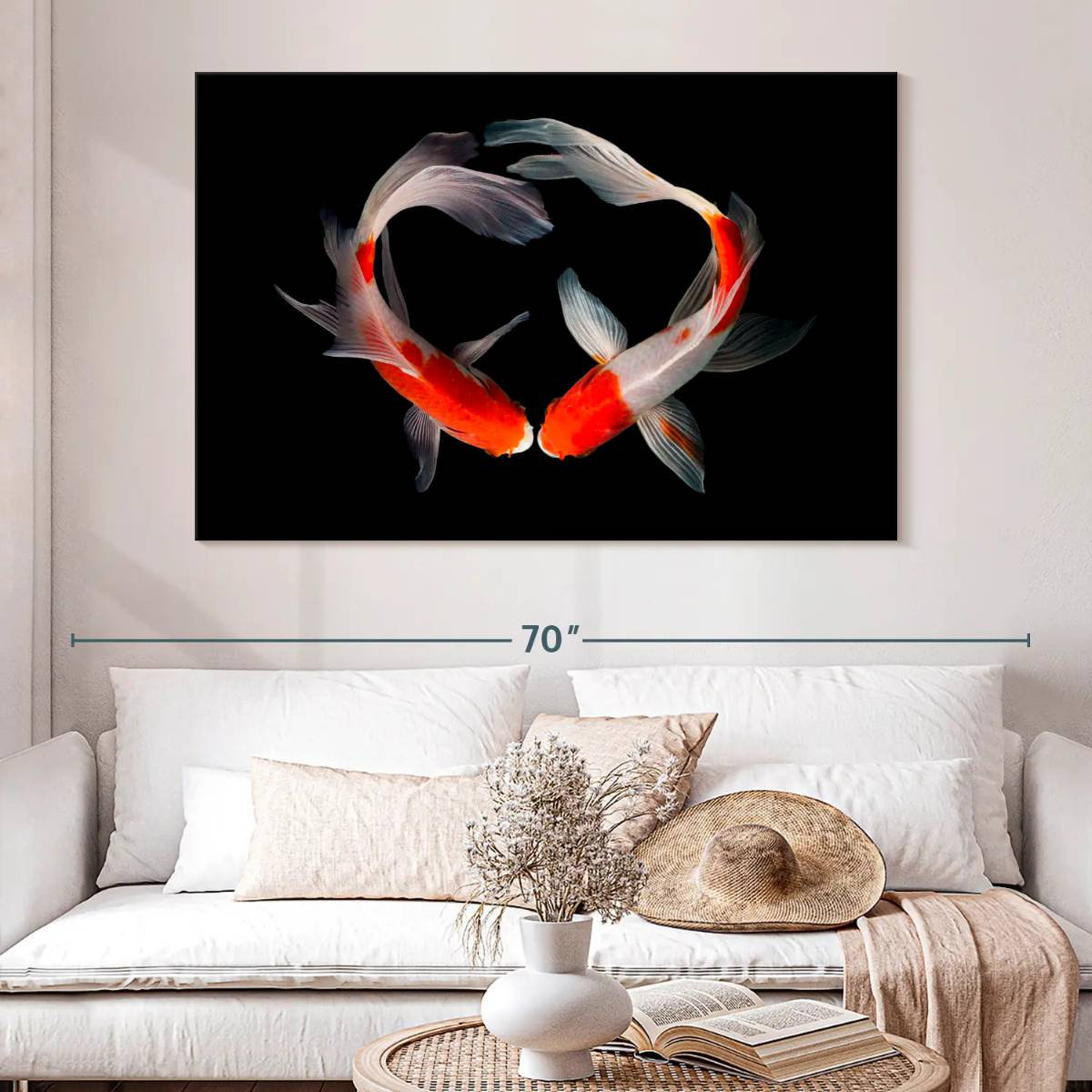 Ebern Designs Brampt Koi Fish Love - Wayfair Canada