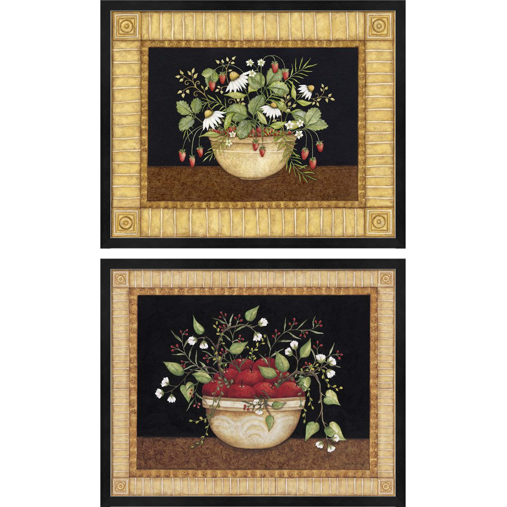 Red Barrel Studio Strawberries & Apples by Robin Betterley - 2 Piece ...