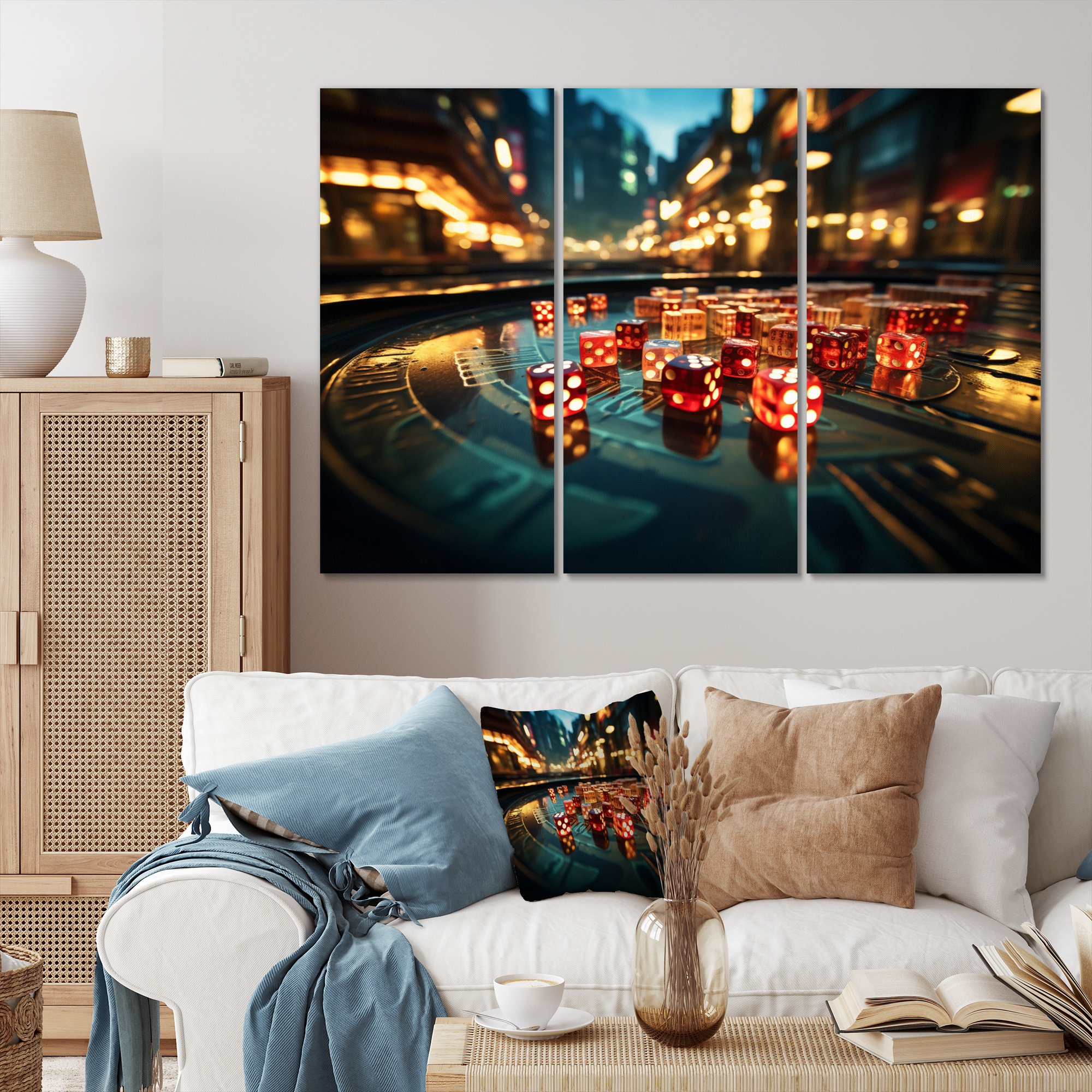 Ebern Designs Casino Royale Dice II - Casino & Games Wall Decor Set ...