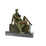 Bronzhaus Relaxed Couple Bronze Sculpture – Intimate Sitting Lovers ...