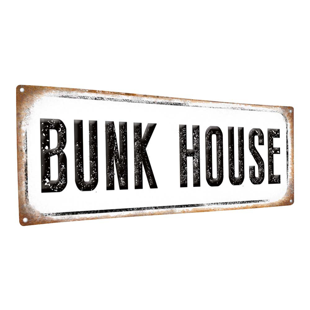Gracie Oaks " Distressed, Bunk House Metal Sign " | Wayfair