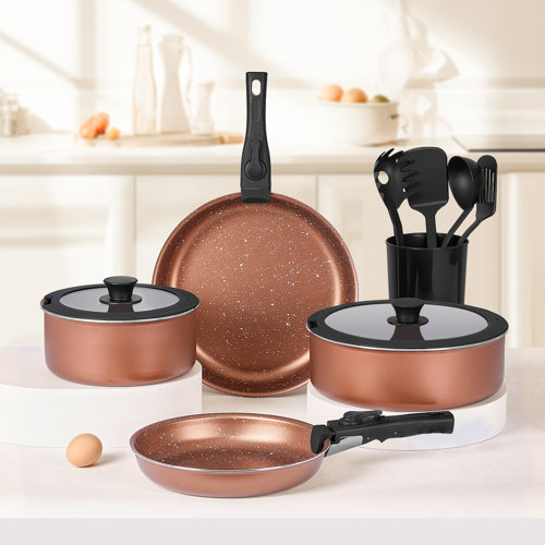 Chef Power 13-Piece Nonstick Cookware Set Removable Handles, RV ...
