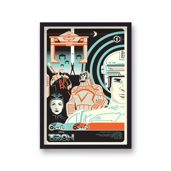 Culture Decor Disney Tron Reimagined Movie - Single Picture Frame Print ...