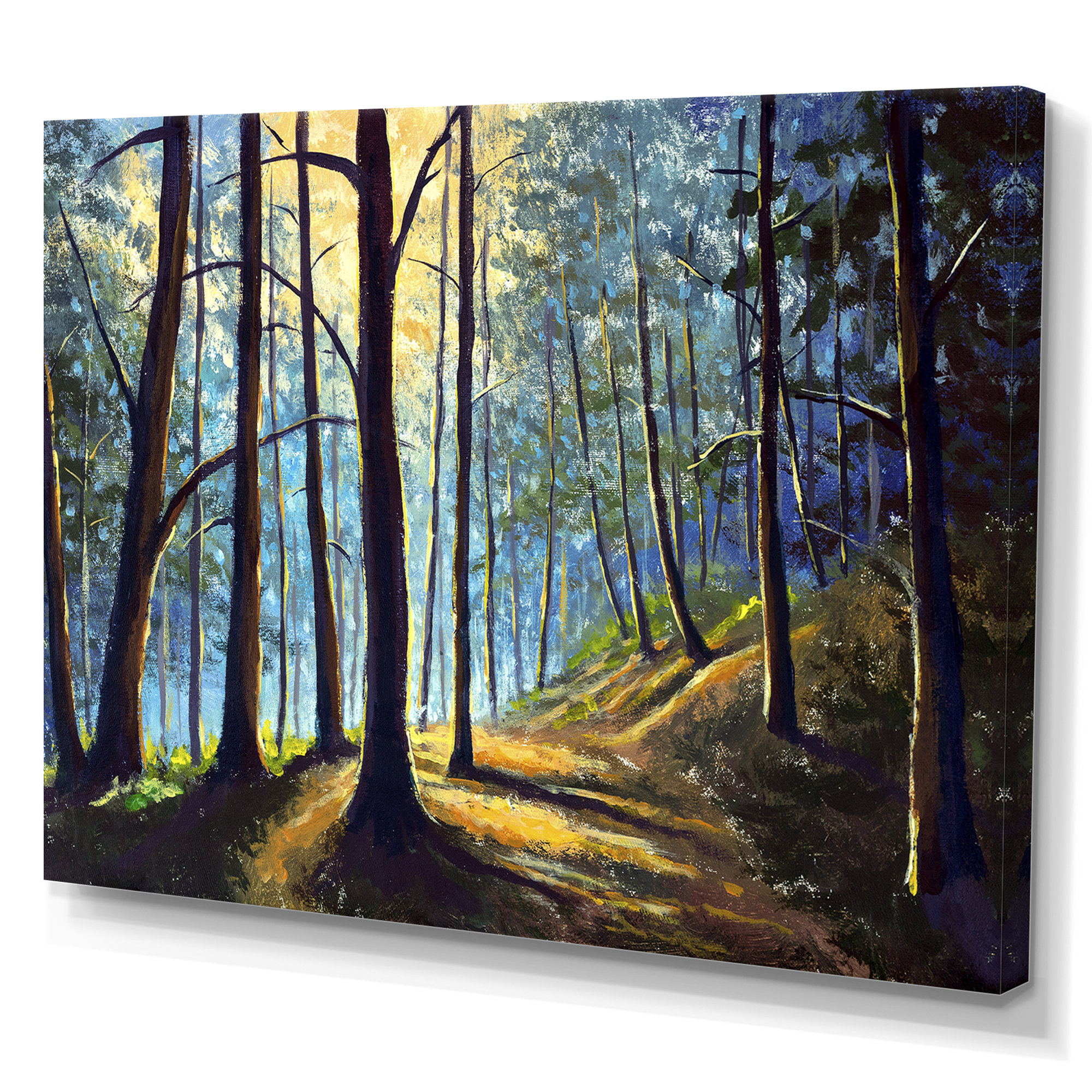 Millwood Pines Morning Mystic Foggy Forest III - Floater Frame Print on ...