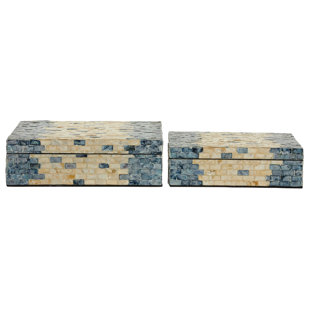 Blue Decorative Boxes You'll Love | Wayfair