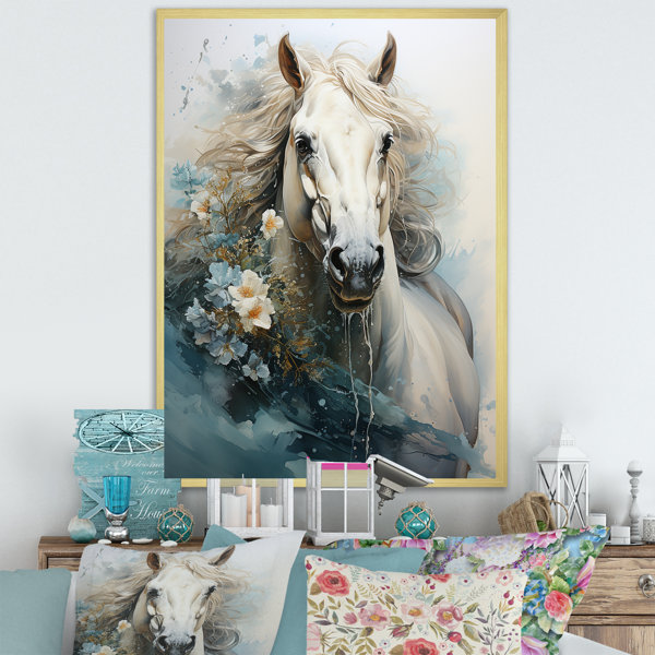 Winston Porter Majestic Gallop Horse - Horse Canvas Art Print | Wayfair
