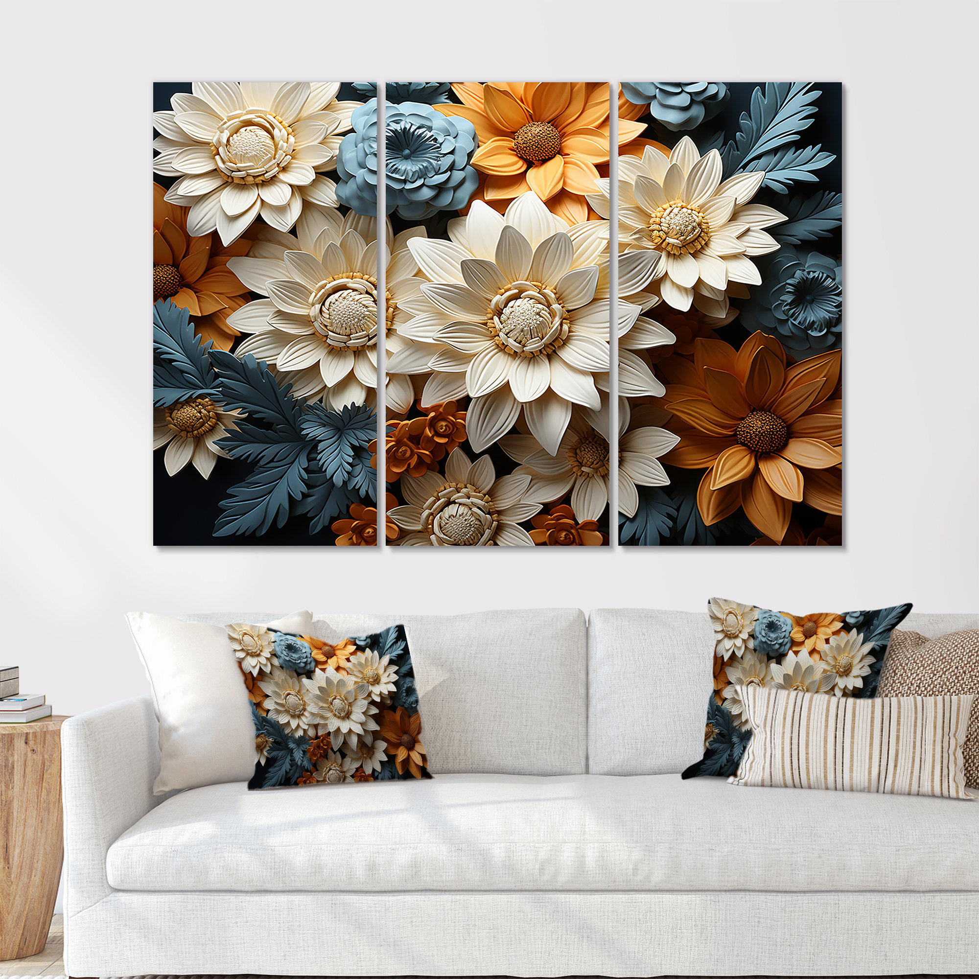 Red Barrel Studio® Colourful Daisy Blossom Bliss - Daisies Canvas Wall ...