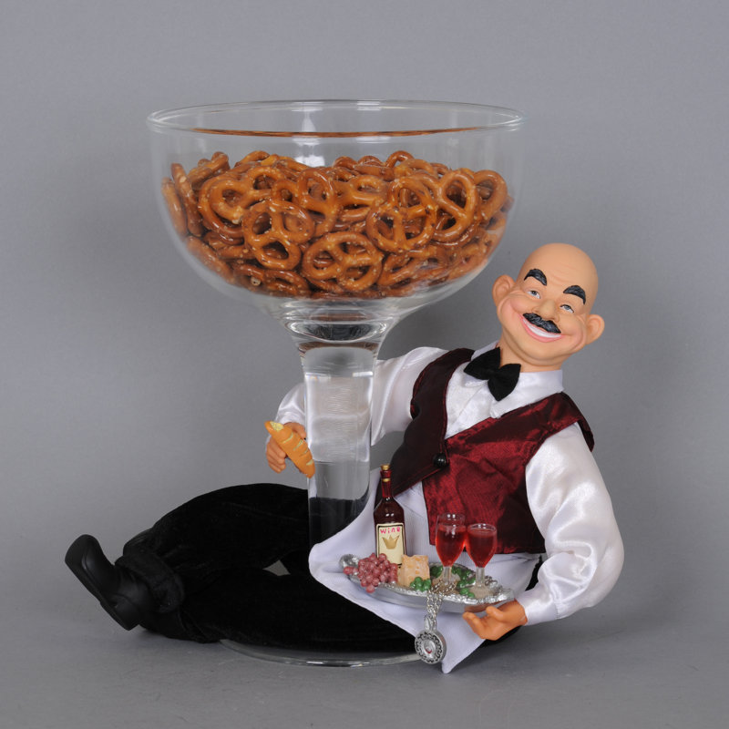 Karen Didion Originals Wine Bartender Figurine for Snack Dish & Reviews ...