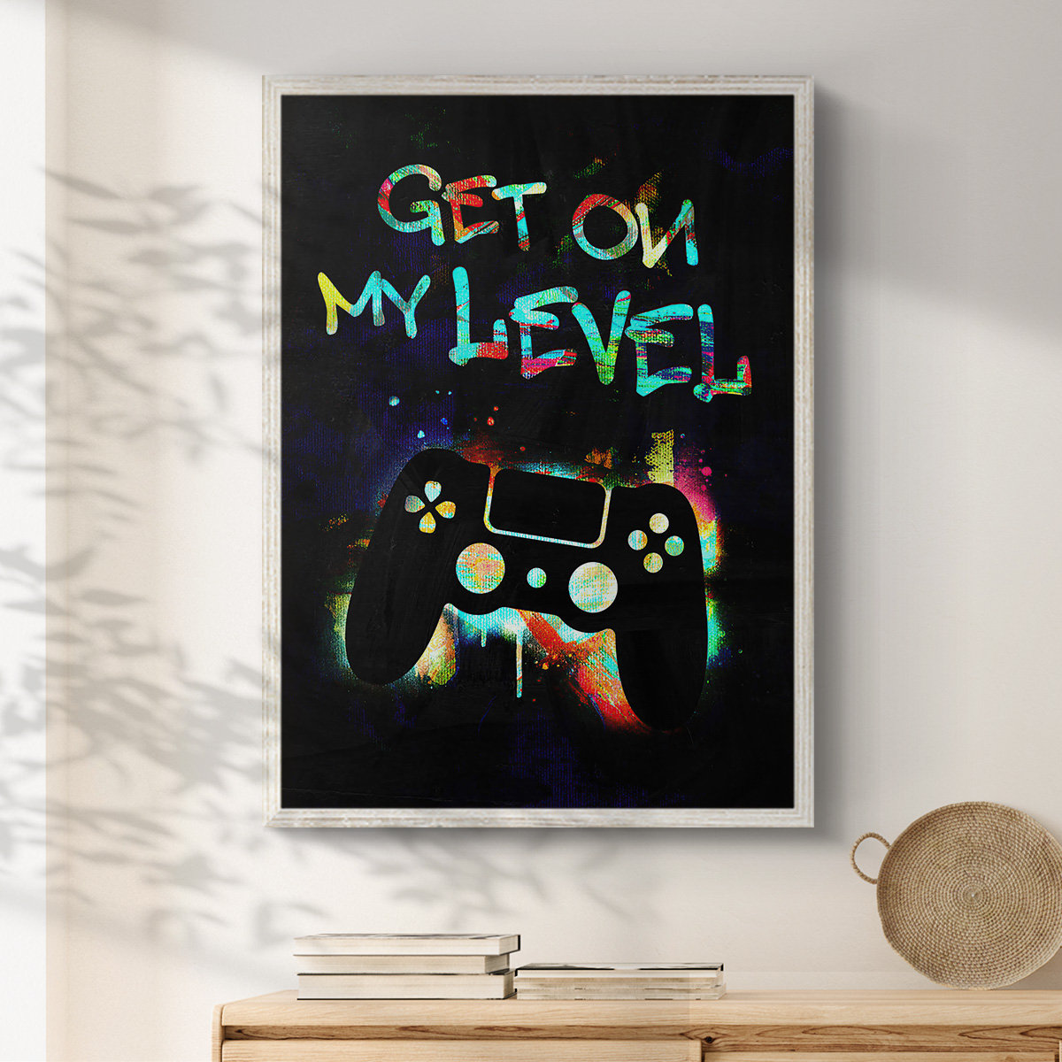 Trinx Gamer Tag II -Framed Canvas | Wayfair