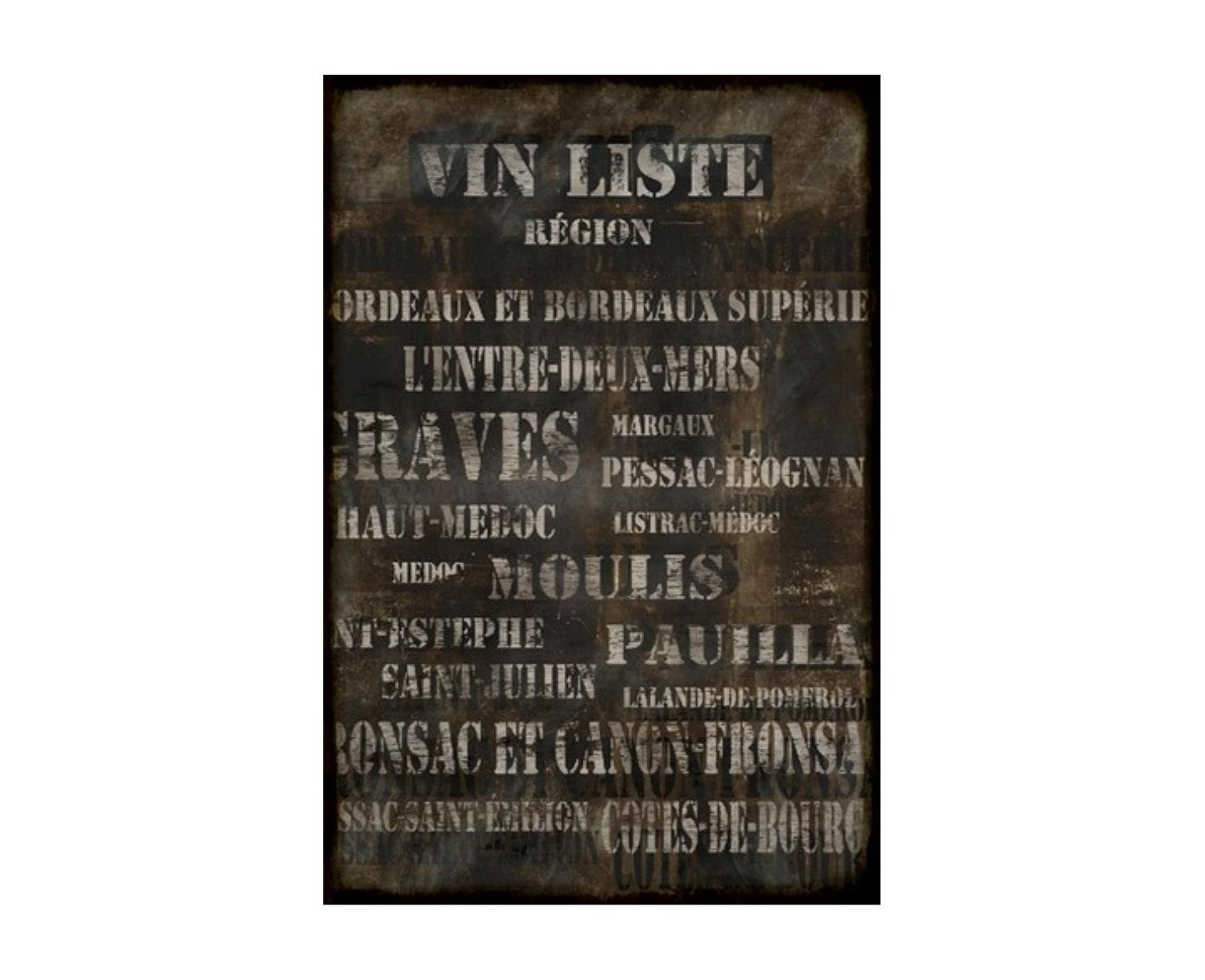 Chelsea Art Studio Vin Liste by Sofia Fox - Graphic Art | Wayfair
