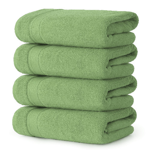 Green Bath Towels You'll Love | Wayfair