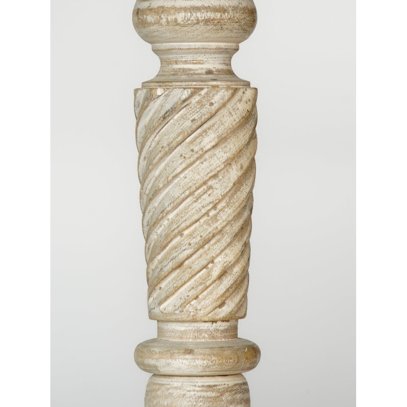 Ophelia & Co. 12'' H Wood Tabletop Pillar | Wayfair