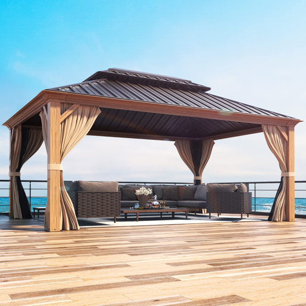EROMMY Metal Patio Gazebo & Reviews - Wayfair Canada
