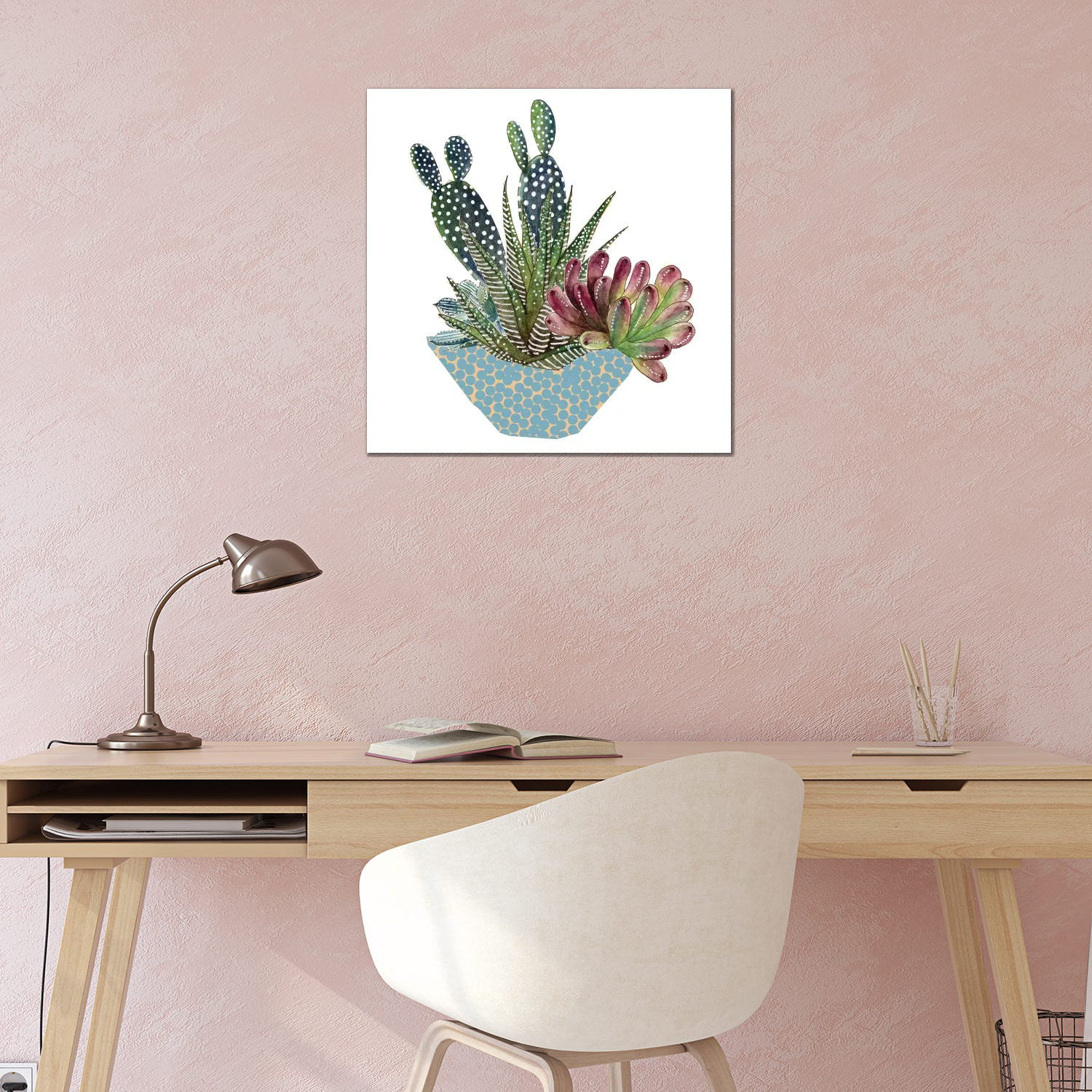 Union Rustic Cactus Arrangement I Print On Acrylic Glass | Wayfair