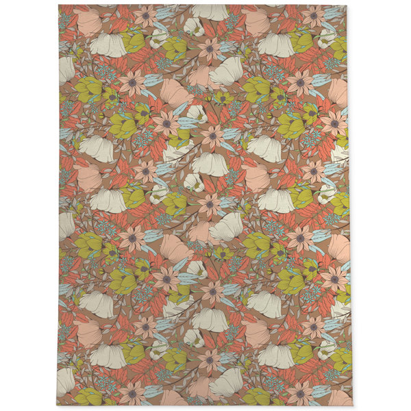 Winston Porter Raci Floral Indoor Rug - Wayfair Canada