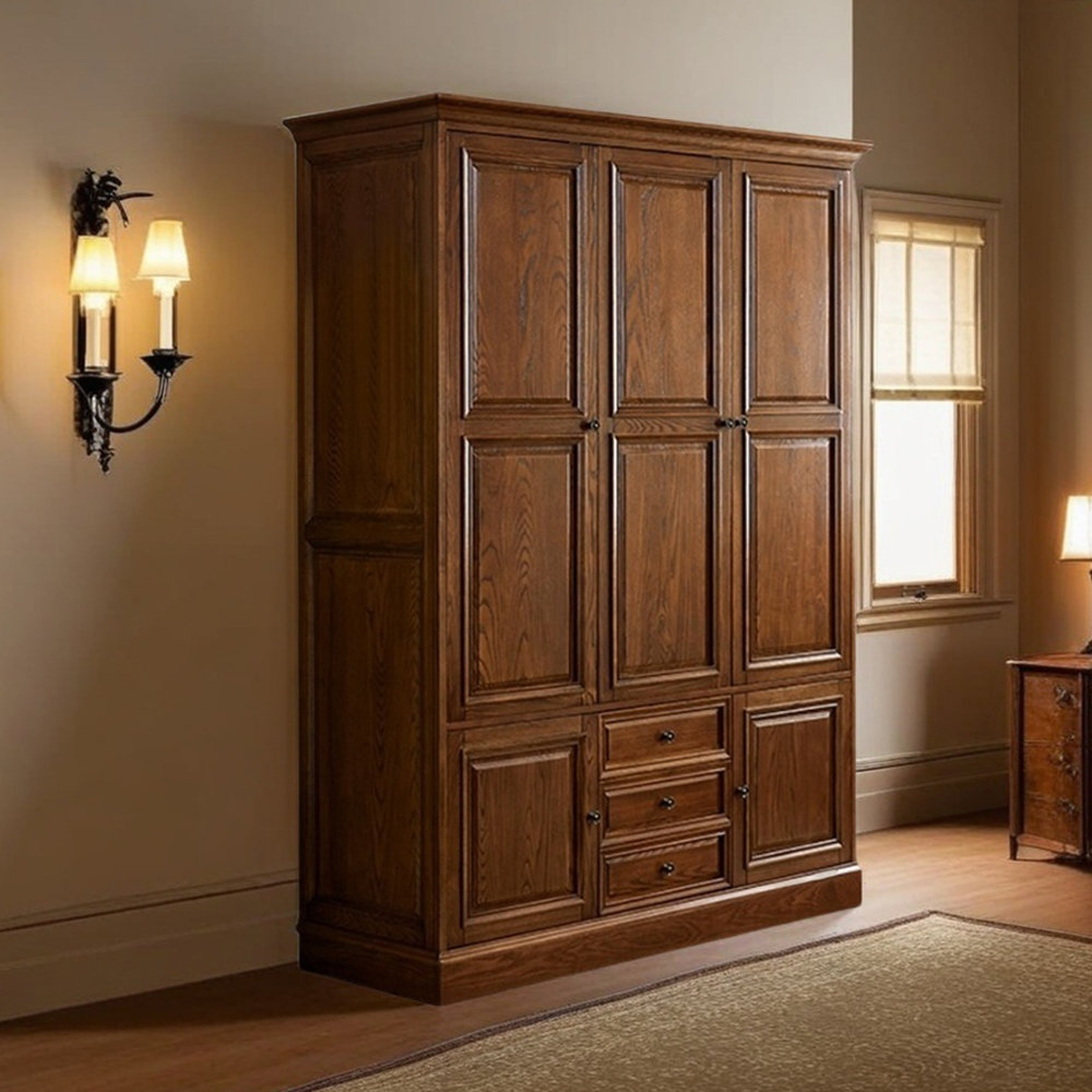 Parttlion American style retro pastoral wardrobe | Wayfair