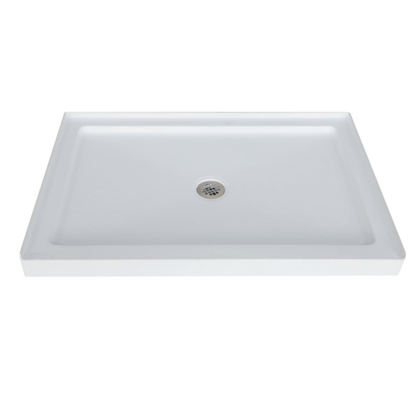MORVANO 48x32 Inch Shower Base 48" Rectangle Shower Pan White Acrylic ...