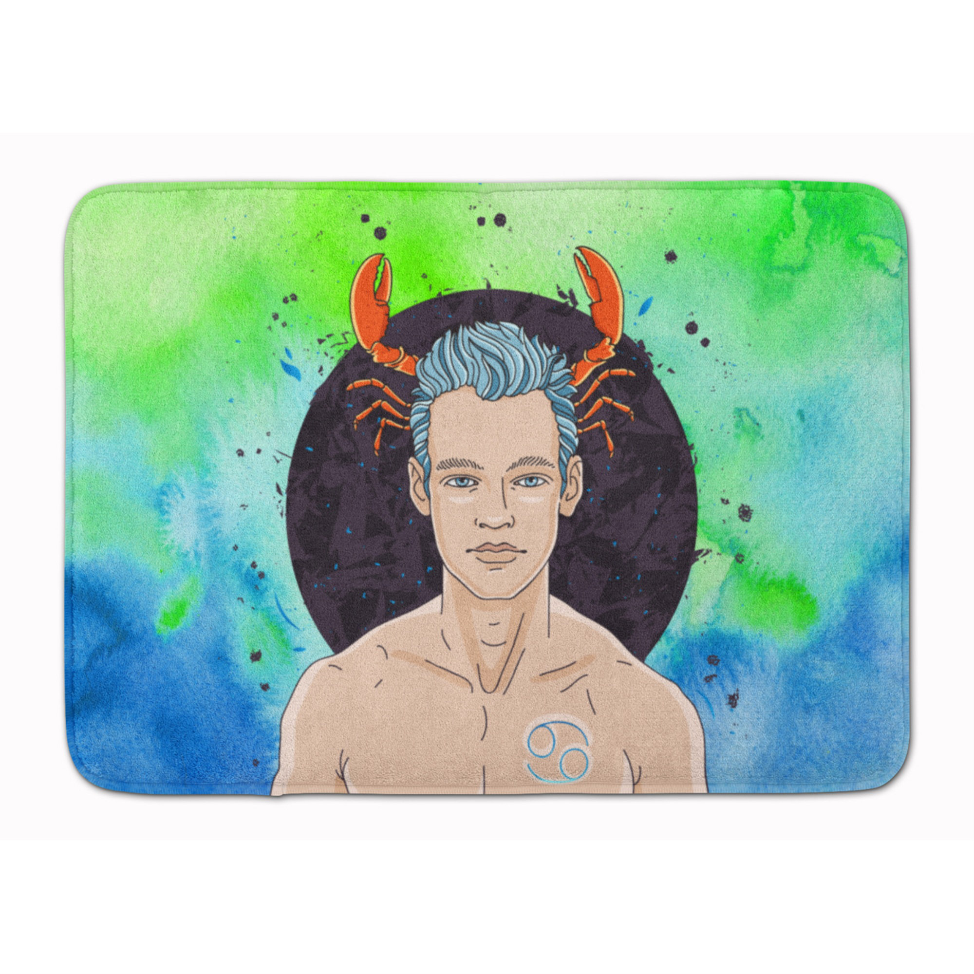 East Urban Home Cancer Zodiac Sign Rectangle Microfiber Non-Slip Bath ...