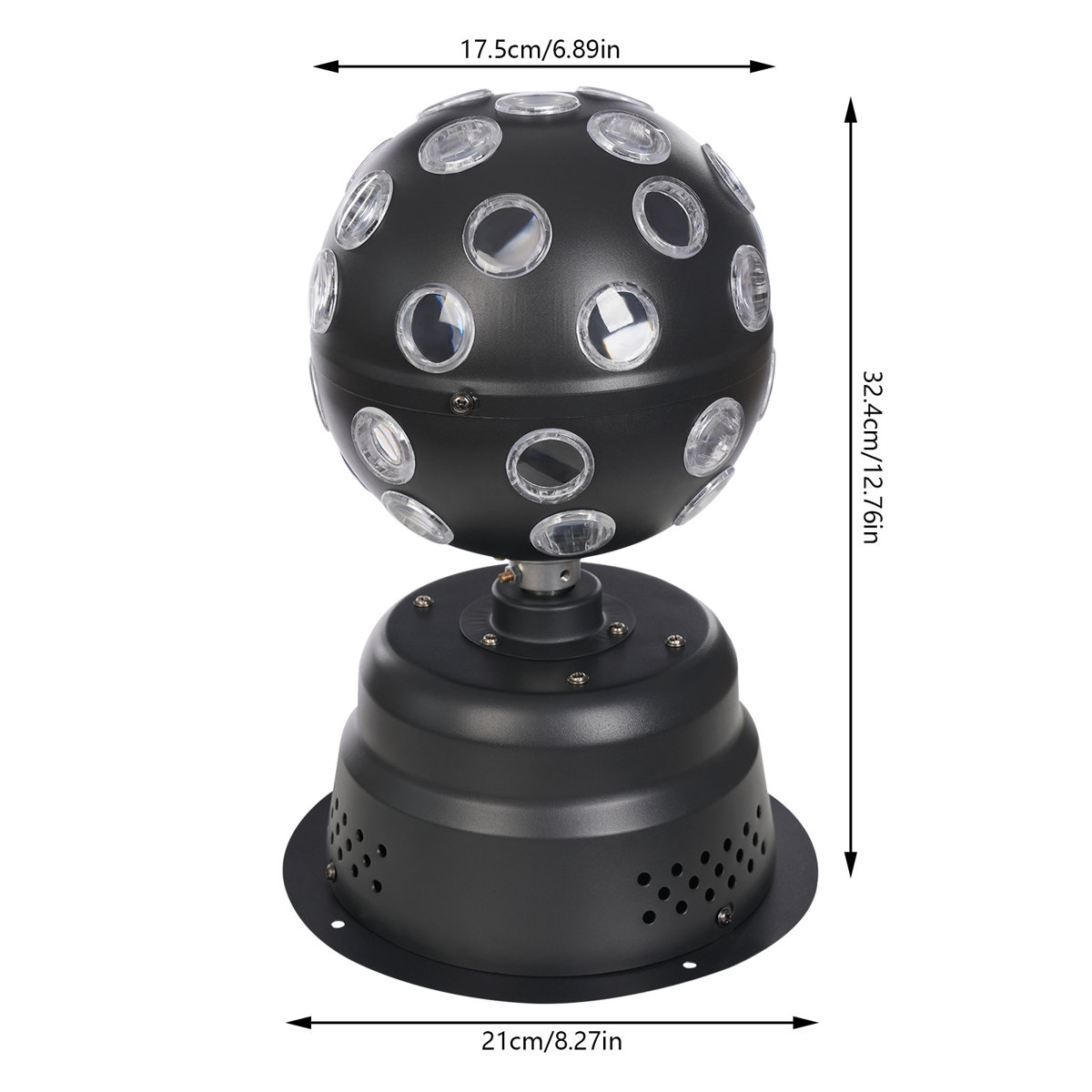 The Holiday Aisle® Party Stage Par Lights DJ Disco Ball Lights 9 Color ...