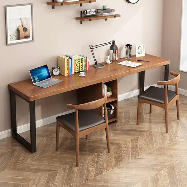 Wildon Home® Elissaveta 3 Solid Wood Desk And Chair Set Office Set with ...