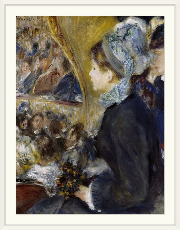 Vault W Artwork At the Theatre 1876 by Pierre-Auguste Renoir - Print ...
