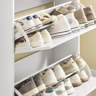 Lark Manor Hoe Rack Cabinet With 2 Flip Drawers, Slim Shoe Storage ...