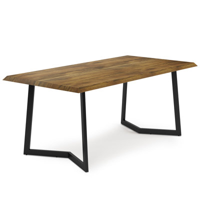 Foundry Select Prunty Metal Base Dining Table | Wayfair
