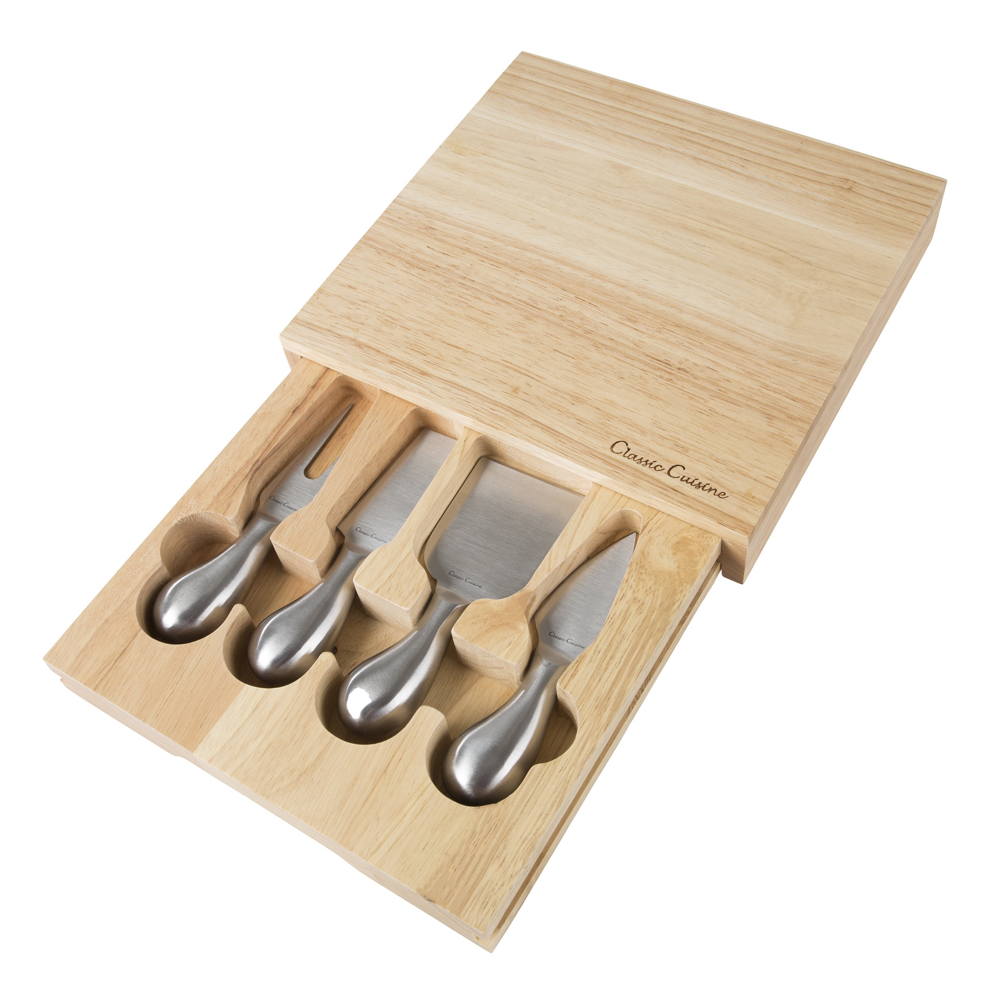George Oliver Jokic 5-Piece Cheese Board - Wood Charcuterie Cutting ...