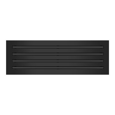 Texas Buildmart BUILDMART - 24x8 Black Modern AC Vent Cover - Standard ...