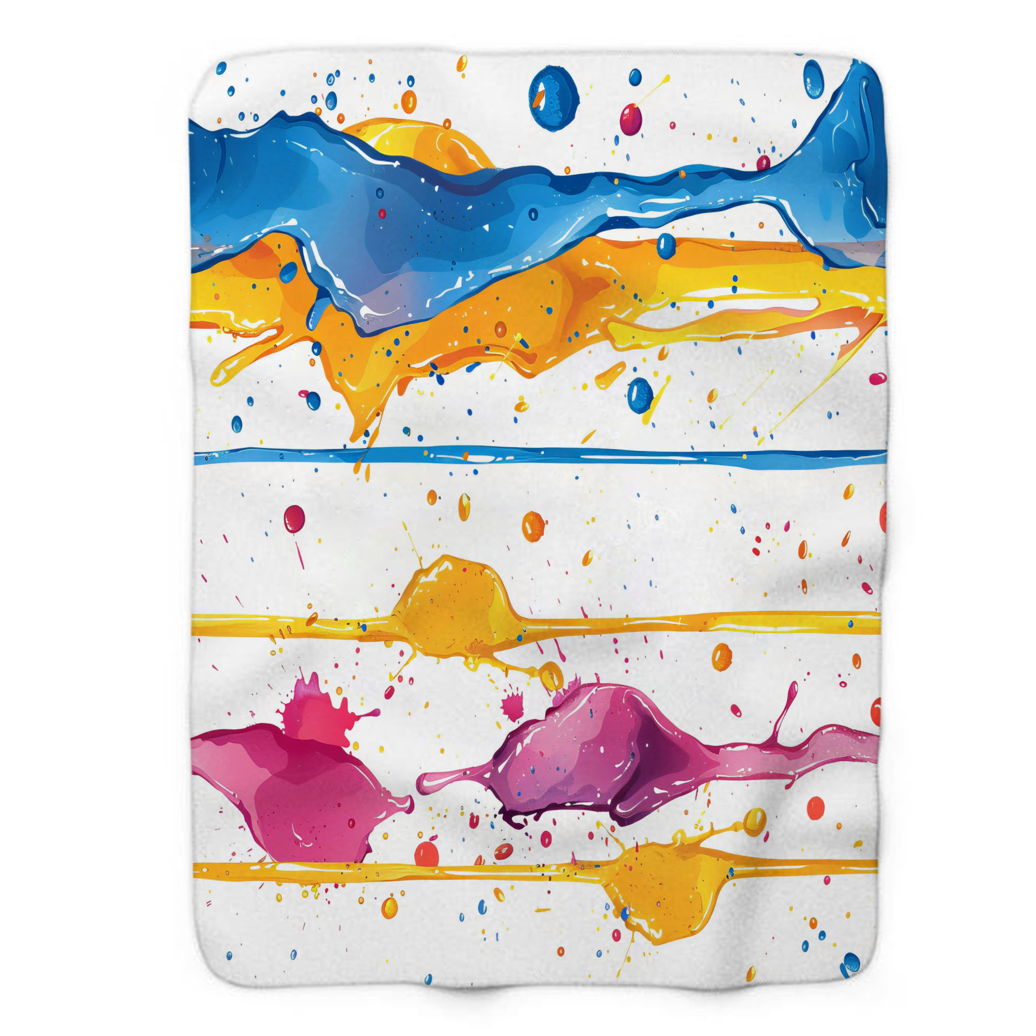 MentionedYou Artistic Color Splash - 1 Piece Blanket | Wayfair