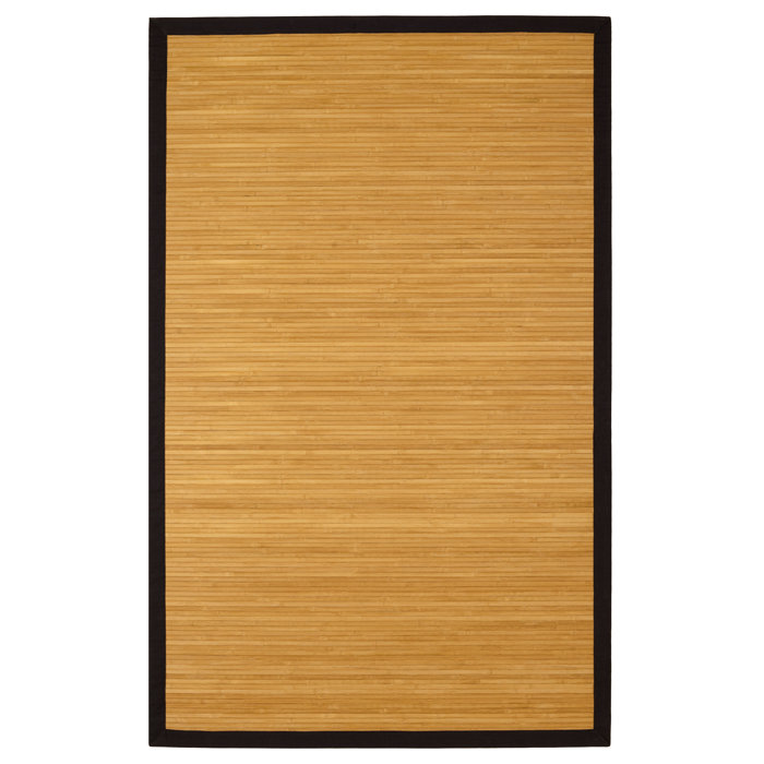 World Menagerie Govinda Handmade Bamboo Slat/Seagrass Area Rug ...