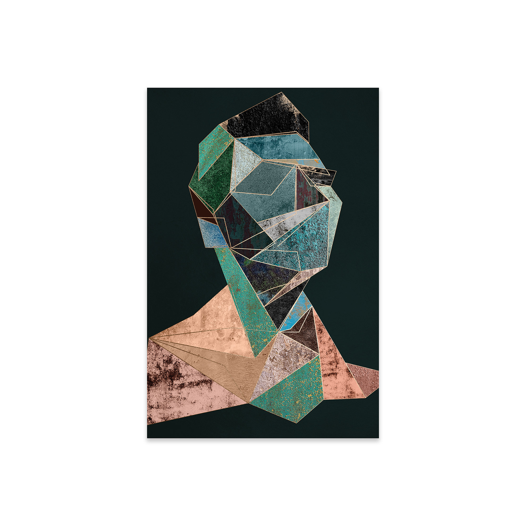 Mercer41 Man Cubism Diptych II On Plastic / Acrylic by Danilo De ...