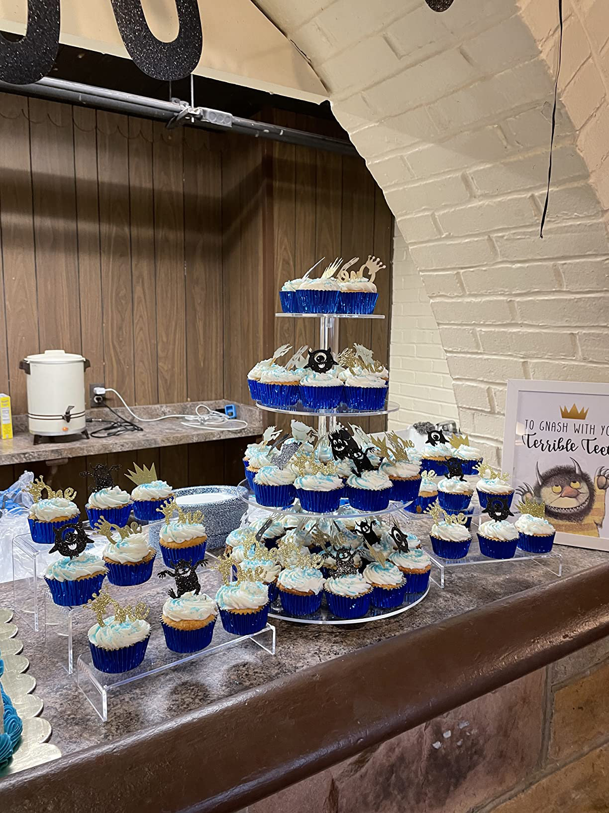 MODVAT 6 Pcs Rectangular Clear Acrylic Showcase Cake Display Stands ...