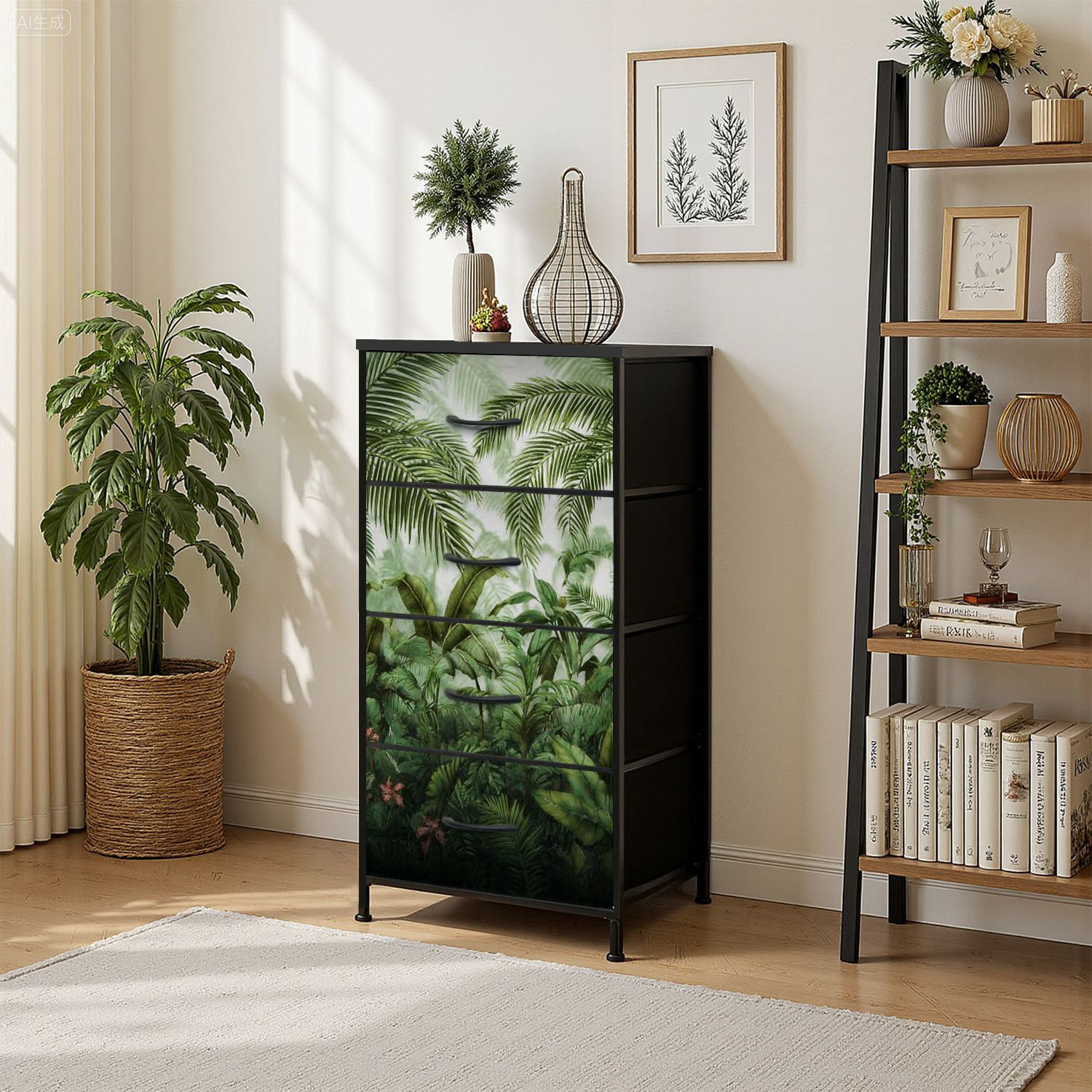 Dakota Fields 4 Drawer Vertical Storage Dresser Tropical vintage ...