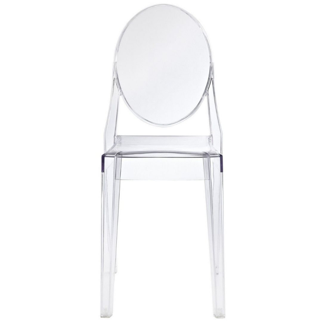 Wrought Studio Stackable Clear Acrylic Dining Chair For Indoor Or ...