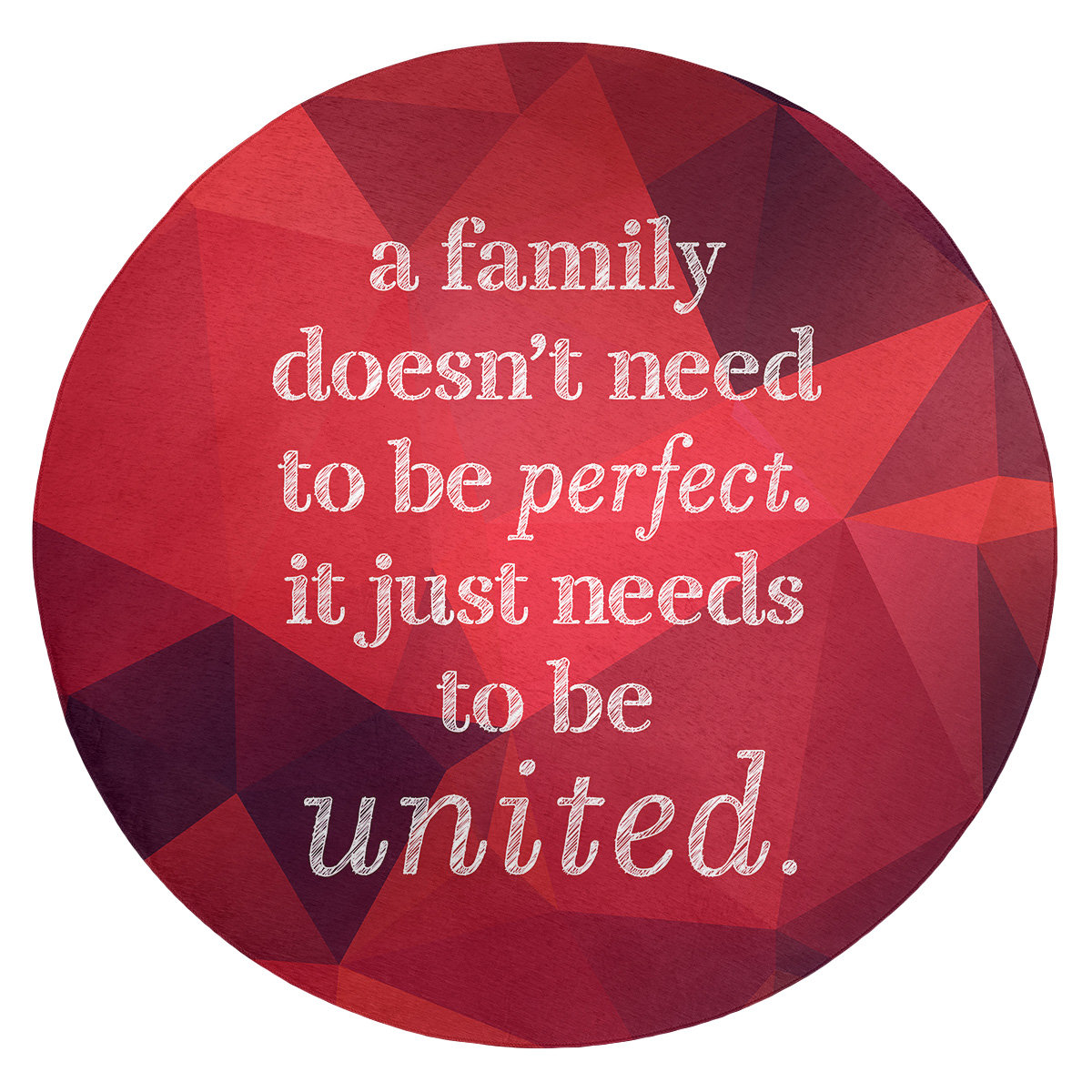 East Urban Home Quotes Faux Gemstone Family Love Quote Poly Chenille ...