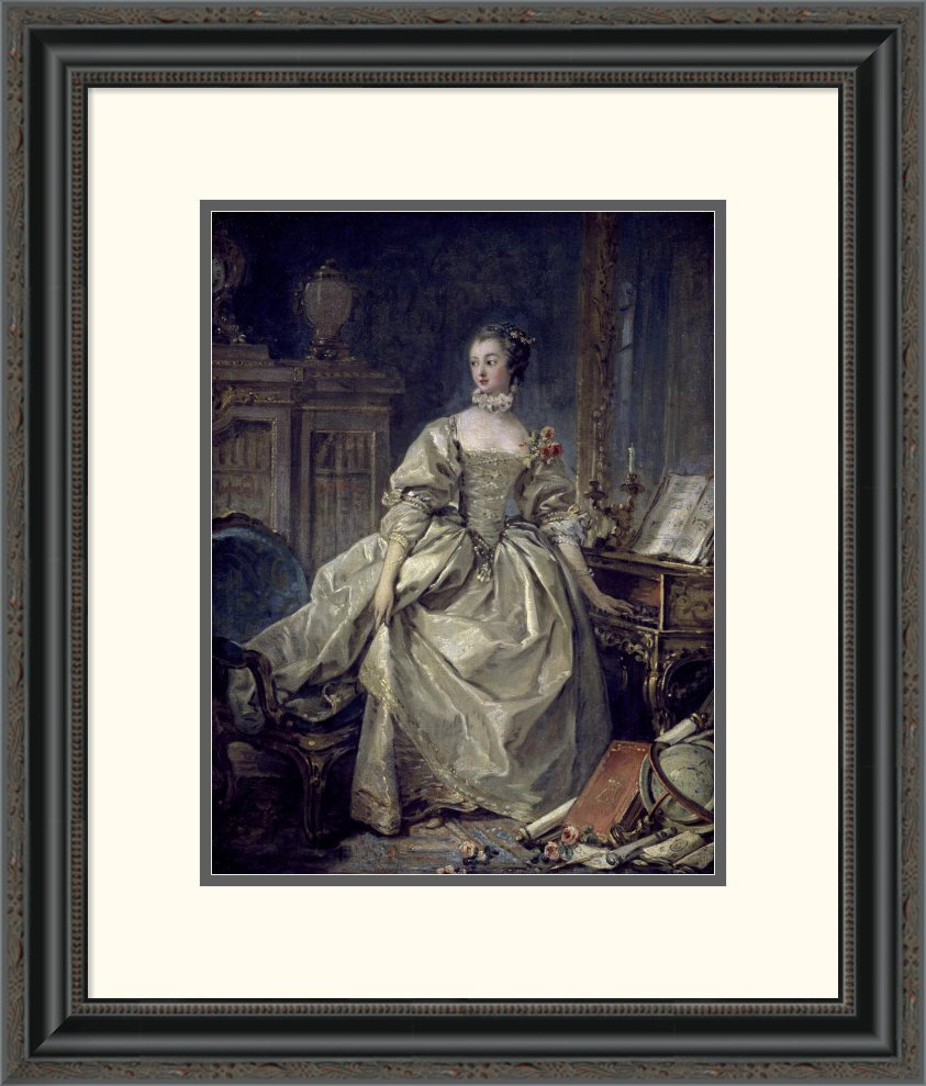 Global Gallery La Madame De Pompadour by Francois Boucher - Picture ...