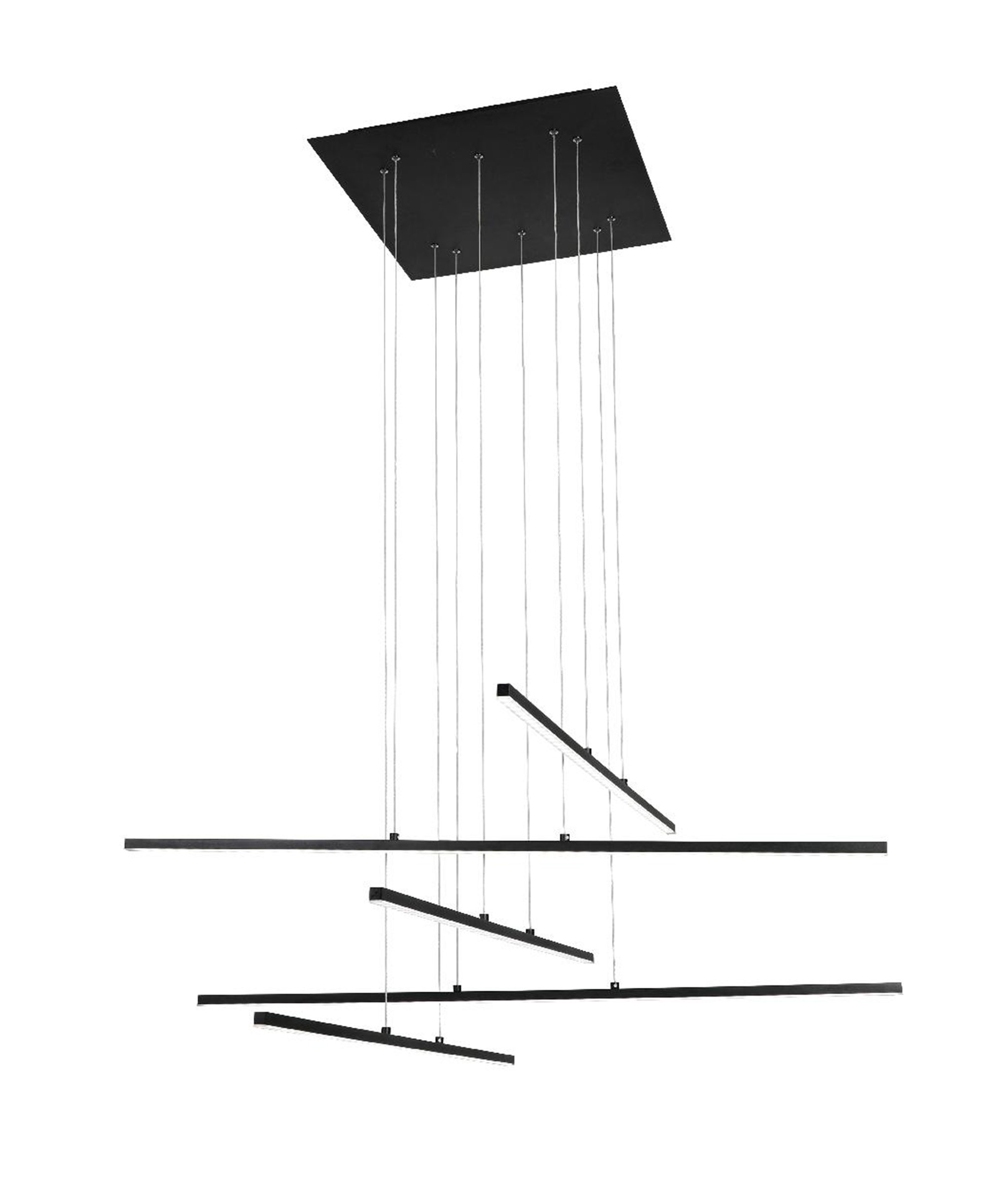 Ivy Bronx Orrington 5-Light LED Chandelier With Hanging Stick Pendants ...