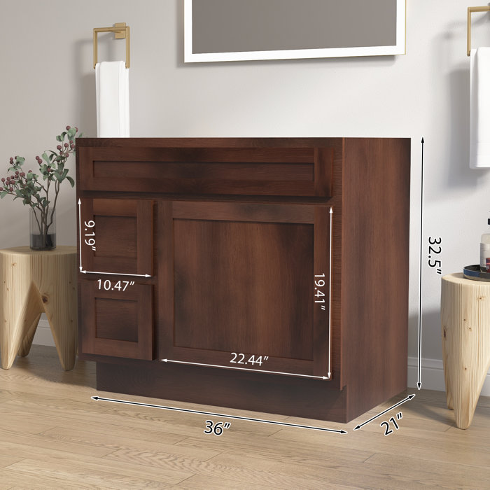 Home Beyond 36" Single Bathroom Vanity Base Only | Wayfair