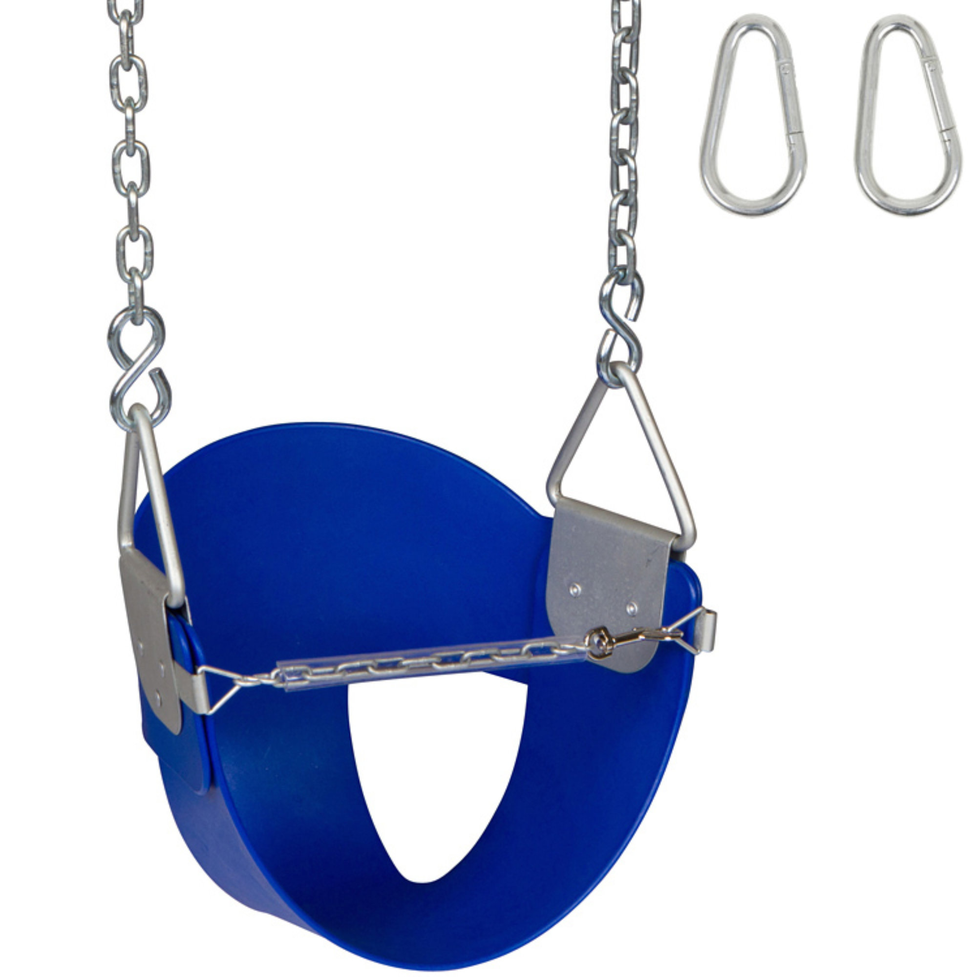 Swing Set Stuff Highback Half Bucket Swing Seat with Chains and Hooks ...