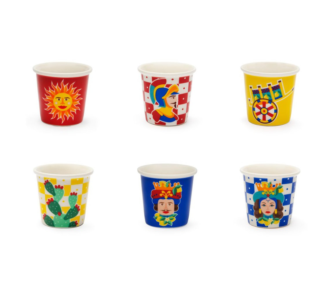 Excelsa set of 6 cups Sicilian Rhapsody porcelain 9 cl | Wayfair.co.uk