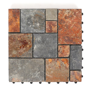 3rd Street Inn 12" x 12" Stone Interlocking Deck Tile & Reviews ...