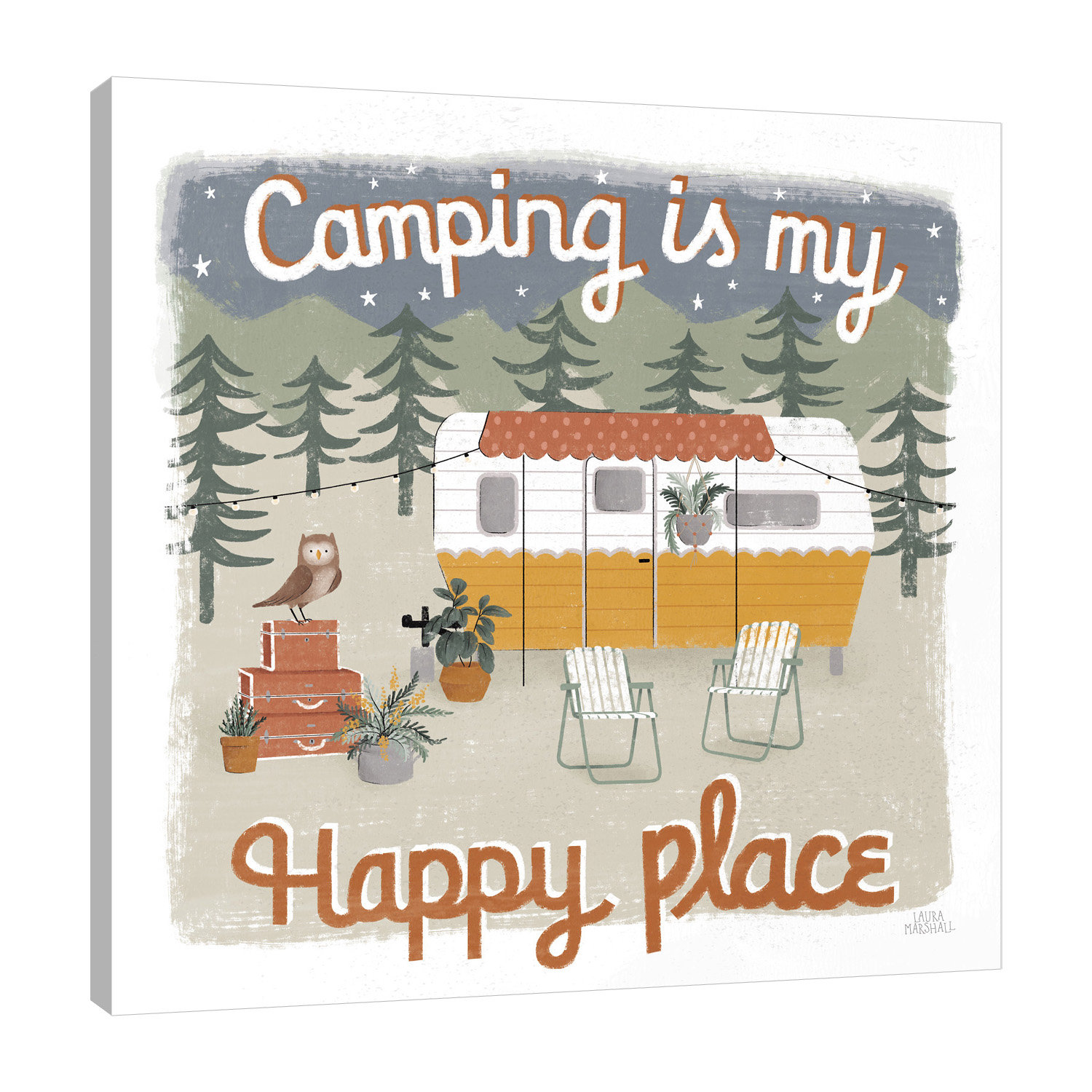 Jaxson Rea "Gone Glamping V" Gallery Wrapped Canvas By Laura Marshall ...