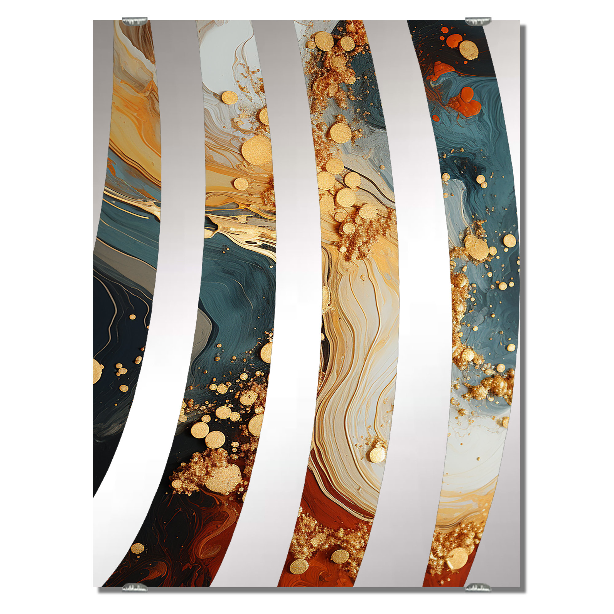 East Urban Home Daloni - Abstract Painting Mirror Wall Decor MIR137155 ...