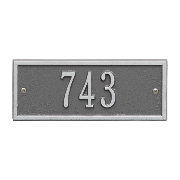 Whitehall Products 1- Line Wall Mount Address Plaque & Reviews | Wayfair