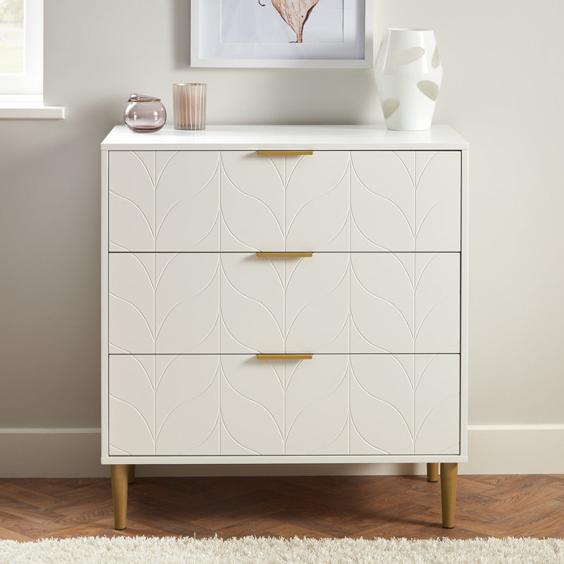 Fjørde & Co Adams 3 Drawer 80Cm W Chest of Drawers & Reviews | Wayfair ...